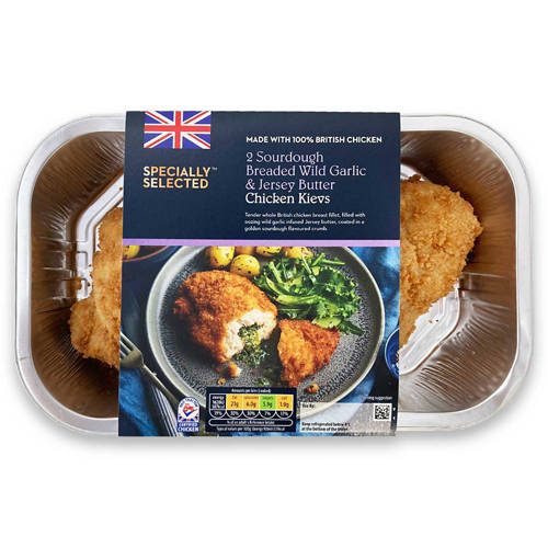 Sourdough Breaded Wild Garlic & Jersey Butter Chicken Kievs 2 Pack | ALDI UK